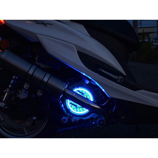 シグナスX125 1型 2型 3型 4型 5型 5TY 5UA SE12J SE44J SEA5J SED8J LED付 クリア ファンカバー カスタム パーツ : t-cyg4-ledfcb ...