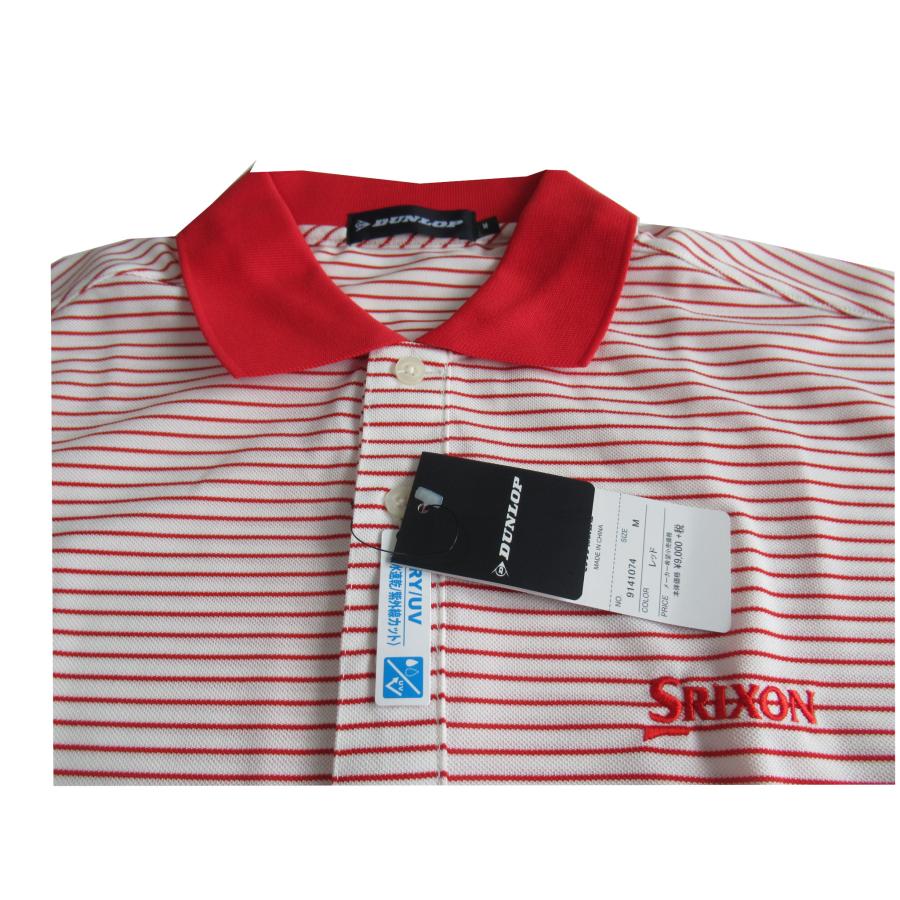 SRIXON ダンロップ スリクソン ゴルフメンズ 吸水速乾 50％OFF（ボーダー柄ポロシャツ ブルー レッド ブラック）（ポロシャツ ...