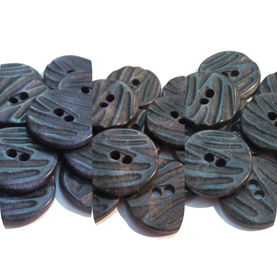 手芸 和洋裁用釦 ユリア樹脂ボタン 手彫り風二つ穴ボタン ネイビー コゲ茶 ブラック 18mm10個 20mm10個 23mm10個入り bf-32ma : アトリエカワ - 通販 ...