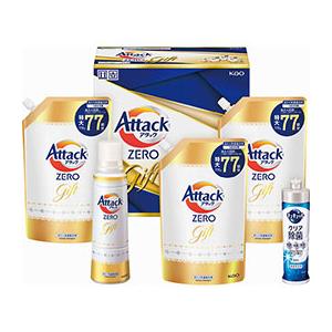 花王 アタックZEROギフト アタックZERO詰替用(770g)×3、アタックZERO(580g)・キュキュットクリア除菌(240ml)×各1 B1120559 : Atsツールストア ...