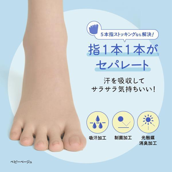 ストッキング 5本指 ベージュ パンスト 蒸れない 消臭 uv 静電気 アツギ NP1400 :np1400:アツギ公式ショップ - 通販 ...