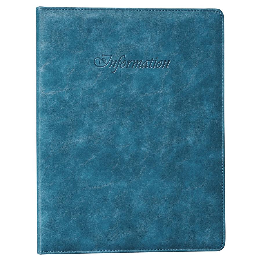 インフォメーション ブルー A4・本体のみ 4穴金属バインダー 左サイドポケット INFORMATION型押し CIF-101A えいむ(Aim) : 飲食店用品 atta ヤフーショップ ...