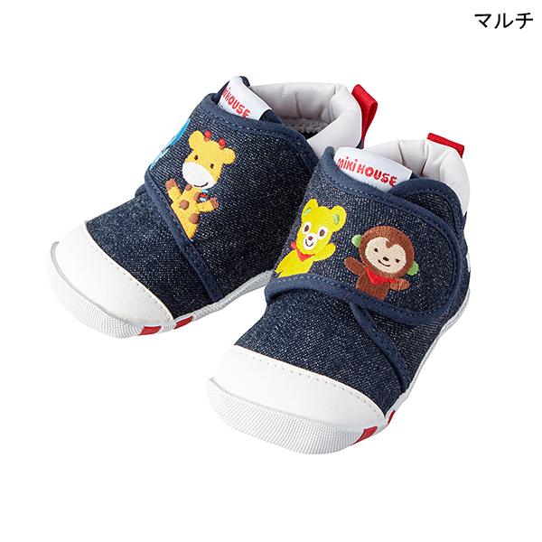 MIKI HOUSE ミキハウスmikihouse プッチー＆アニマル ファーストベビーシューズ(11.5cm・12cm・12.5cm・13cm・13.5cm）靴 ファーストシューズ 出産祝い ...