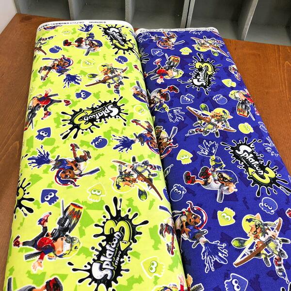 キャラクターオックス生地/スプラトゥーン3柄の生地/最新スプラトゥーン/2023スプラトゥーン/入園入学/N23 : アットホビーゴトウヤフー店 - 通販 - Yahoo!ショッピング