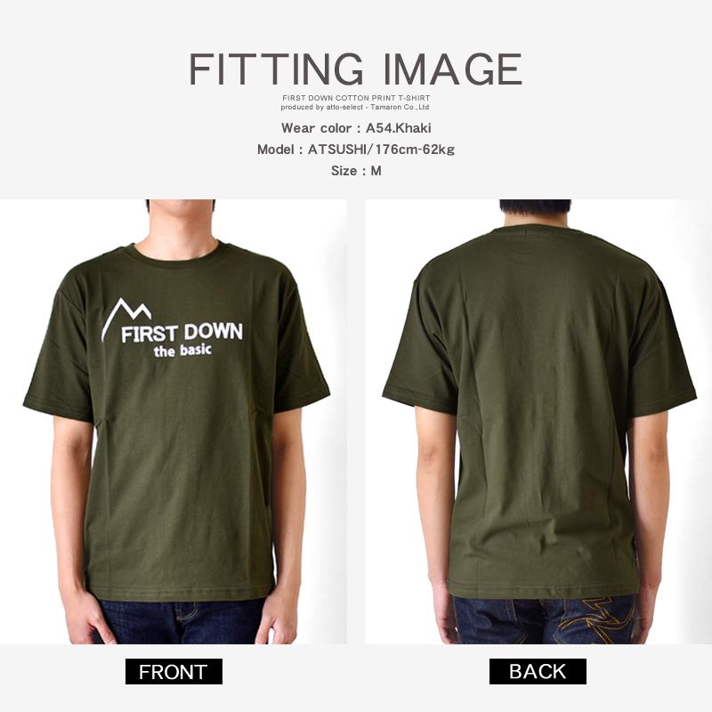FIRST DOWN FIRSTDOWN ファーストダウン Tシャツ メンズ プリント 半袖 送料無料 父の日 通販M《M1.5》 : アット・セレクト - 通販 - Yahoo!ショッピング