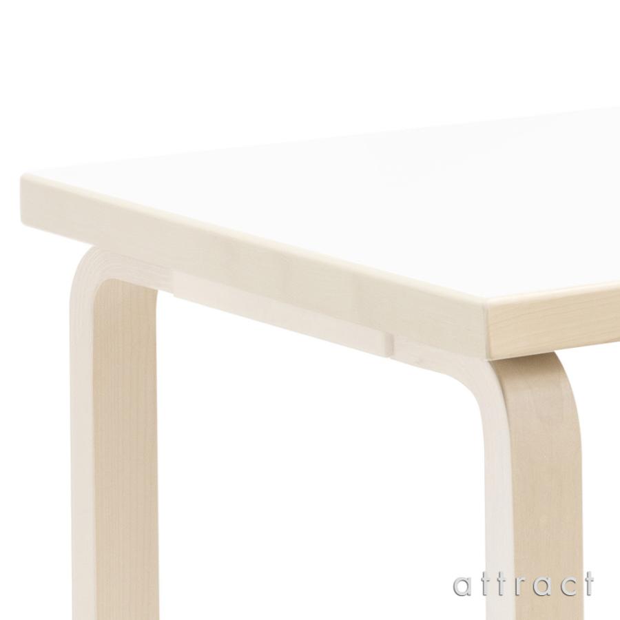 Artek アルテック TABLE 80B テーブル サイズ：100×60cm 厚み 4cm カラー：3色 デザイン：アルヴァ・アアルト :artek-table80b:アトラクト - 通販 ...
