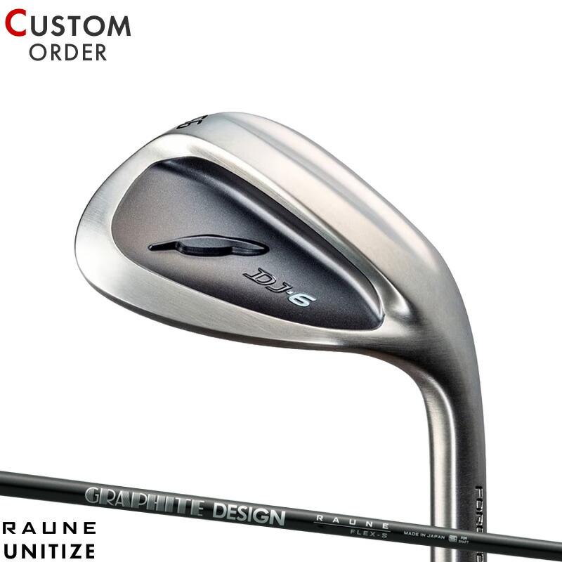 【カスタム】フォーティーン DJ6 ウェッジ ライトブラックメッキ 2023年モデル ラウネ アイアン ユニタイズ 装着仕様 (DJ-6 ...
