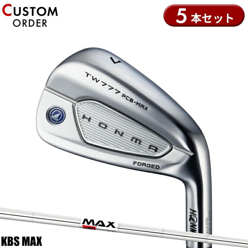 TOUR WORLD カスタム 右打用 本間ゴルフ TW777 PCB マックス アイアンセット 5本組 KBS スチールシャフト ホンマ ...