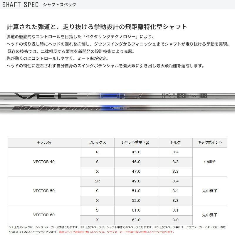 カスタム ピン ドライバー用スリーブ付きシャフト Designtuning VECTOR デザインチューニング ベクター PING G430 G425 G410 : アトラクトゴルフ - 通販 ...