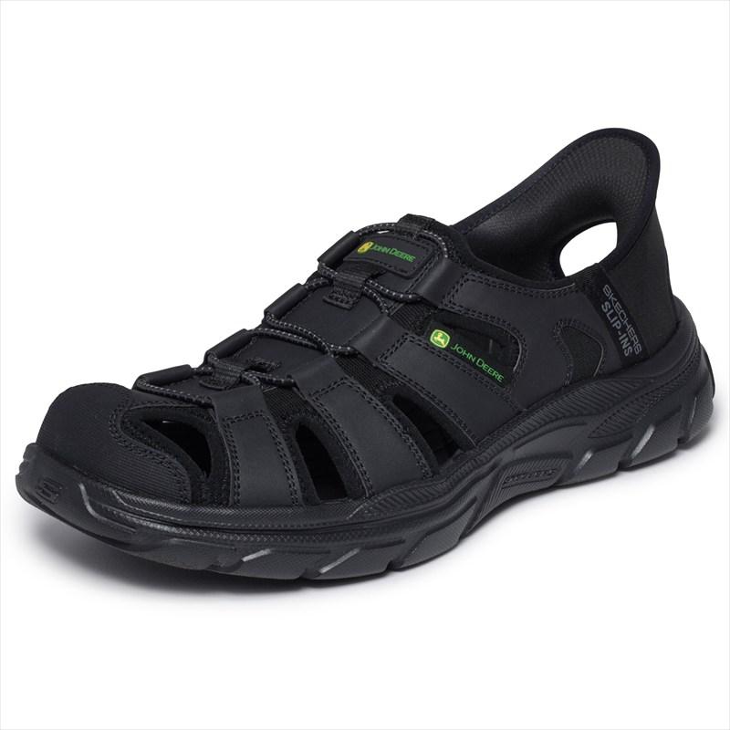 SKECHERS（スケッチャーズ） メンズサンダル REVOLTED SS - NILE (256041)(BLK) ブラック[取寄商品 ...