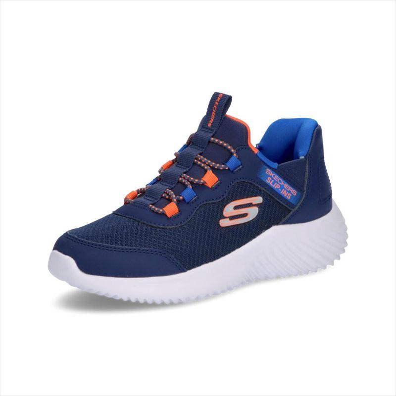 SKECHERS（スケッチャーズ） ジュニアスリップインズシューズ BOUNDER-BRISK-BURST (403822L)(NVBL ...