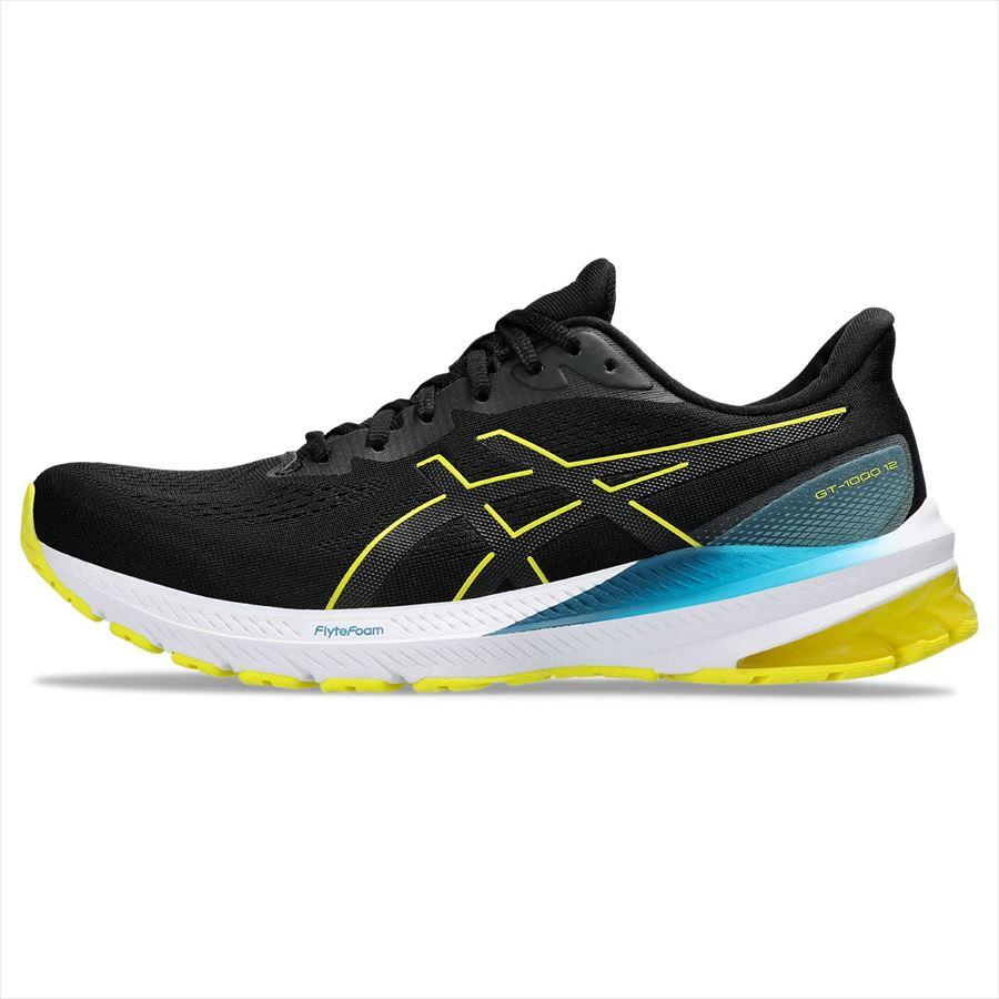 [asics]アシックス ランニングシューズ GT-1000 12 (1011B631)(005) ブラック/ブライトイエロー[取寄商品 ...