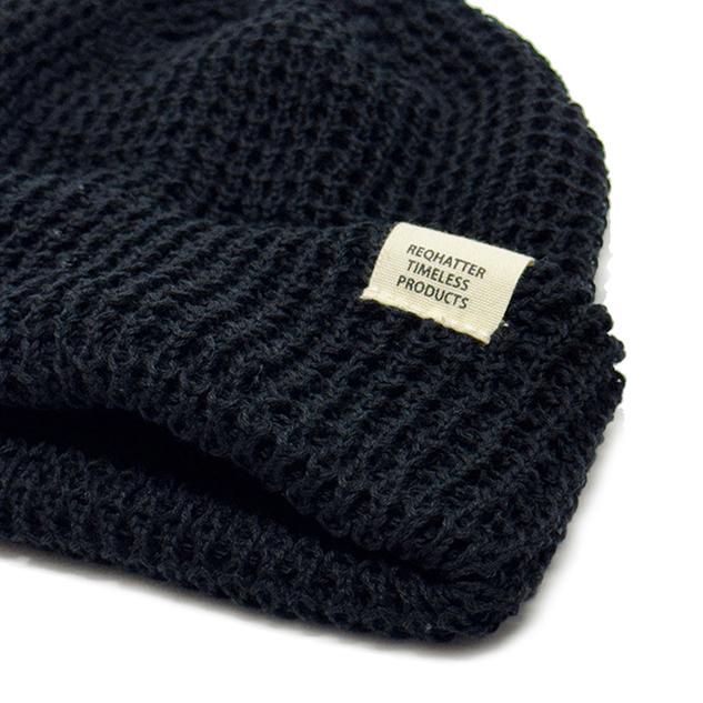 コットン ワッチキャップ ワッフル ニットキャップ ニット 帽子 メンズ リラックスワッチ ルーズワッチ 2WAYデザイン 綿100％ ReqHatter 別注企画 : MARK. - 通販 ...