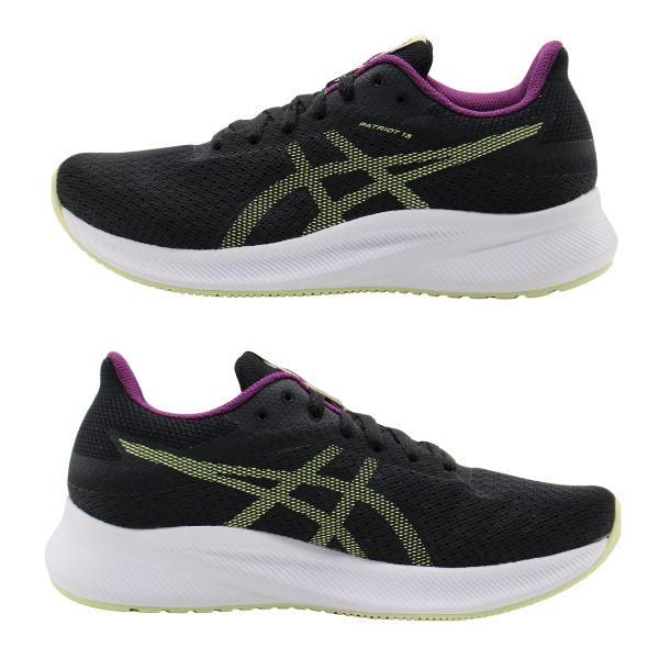 ASICS（アシックス） スニーカー レディース 靴 ブラック 黒 通気性 ブルー ネイビー ランニング ウォーキング メッシュ PATRIOT 13 1012B312 : 靴のニシムラ ...
