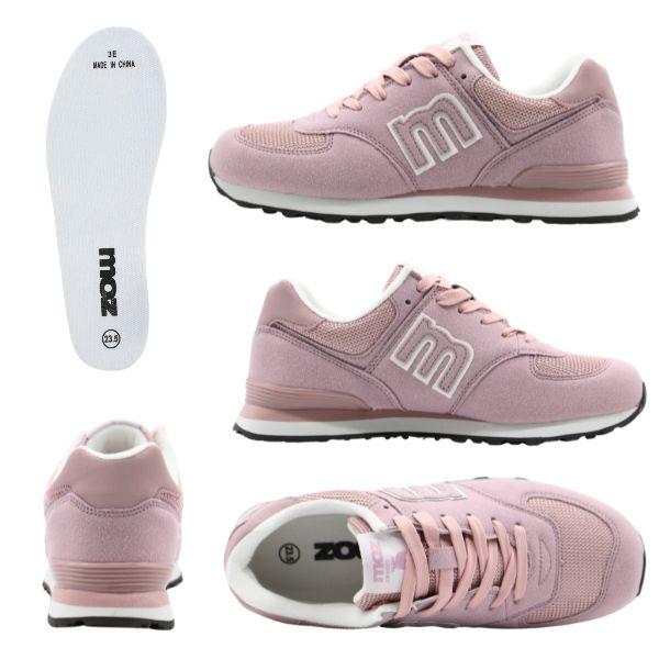 moz モズ スニーカー レディース 靴 黒 ブラック ピンク 青色 ブルー カジュアル 北欧 可愛い おしゃれ かっこいい シンプル 人気 疲れない MZ-6208 : 靴のニシムラ ...