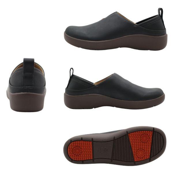 PANSY スリッポン レディース スニーカー 靴 黒 ブラック 茶色 キャメル 幅広 4E 軽量 軽い 防滑 滑らない おしゃれ かわいい かかとが踏める パンジー Pansy 1520 ...