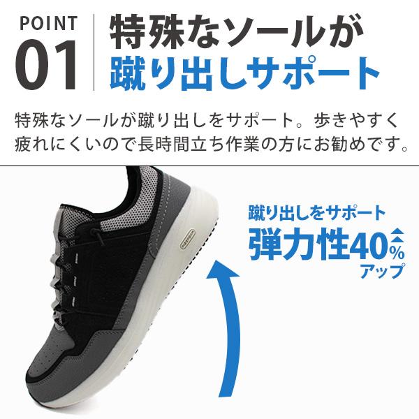 スニーカー メンズ 靴 黒 ブラック 歩きやすい 立ち仕事 疲れにくい シンプル おしゃれ カッコイイ 3E 幅広 甲高 軽量 軽い 28cm リラフィット relafit RF0504 ...