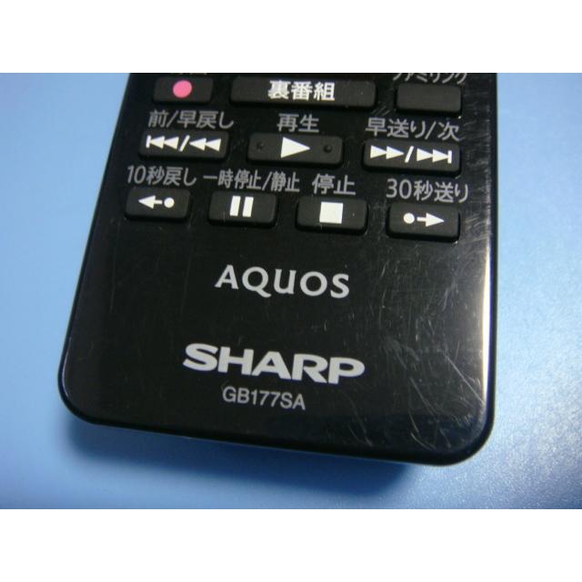 SHARP 送料無料【スピード発送/即決/動作確認済/不良品返金保証】純正★SHARP シャープ AQUOS テレビ用リモコン GB177SA＃B4389 : オークショップ - 通販 ...