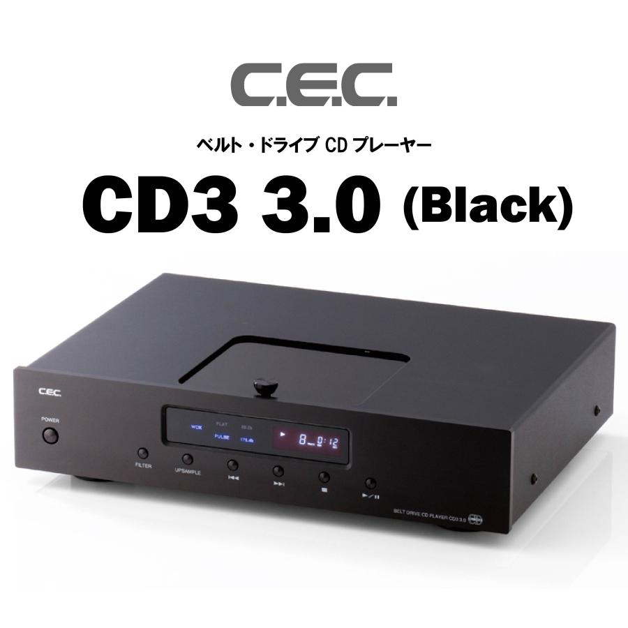 CEC CEC CD3 3.0 ブラック ベルトドライブCDプレーヤー : AudioCORE - 通販 - Yahoo!ショッピング