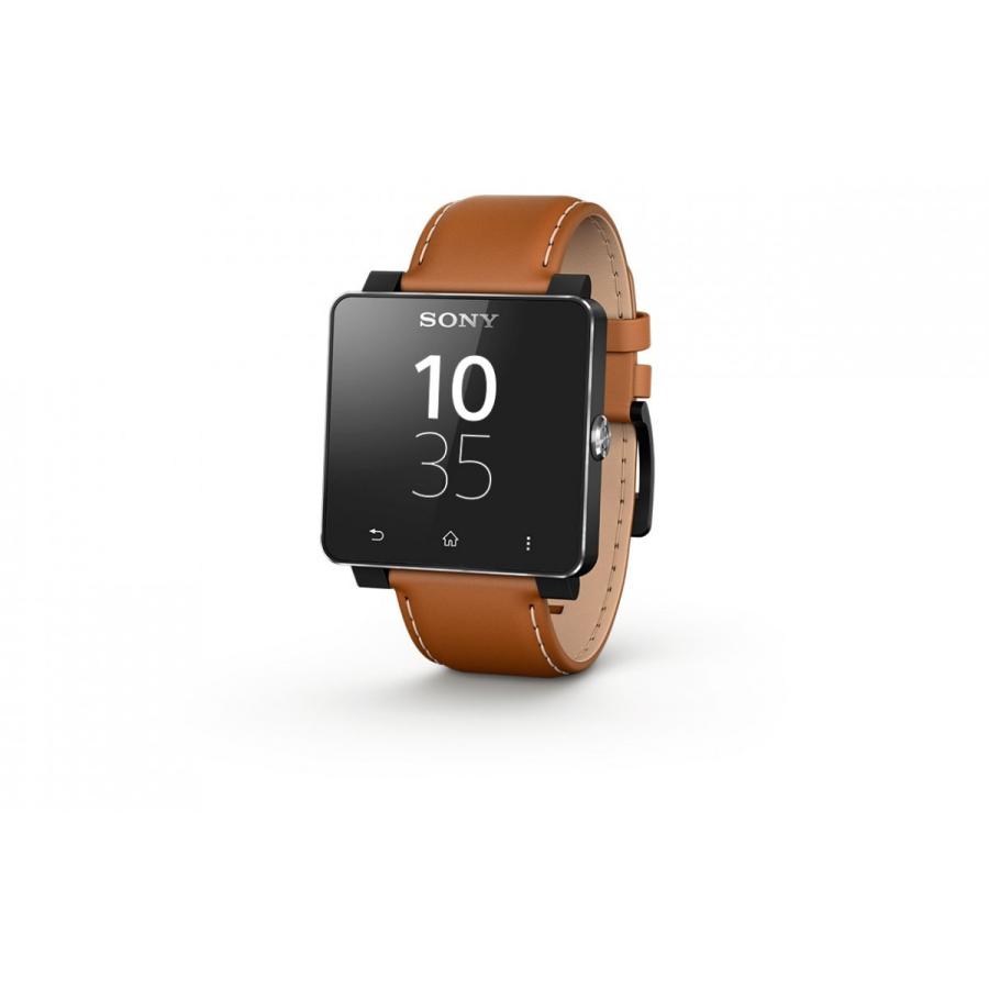 SONY（ソニー） スマートウォッチ Sony Smartwatch 2 SW2 Leather Strap Brown レザーストラップ ...