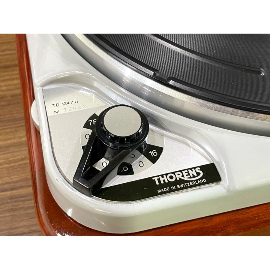 レコードプレーヤー THORENS TD124/II SME 3009 S2 搭載 SMEシェル等付属 リフターオイル補充済み Audio Station : n7333-1 ...