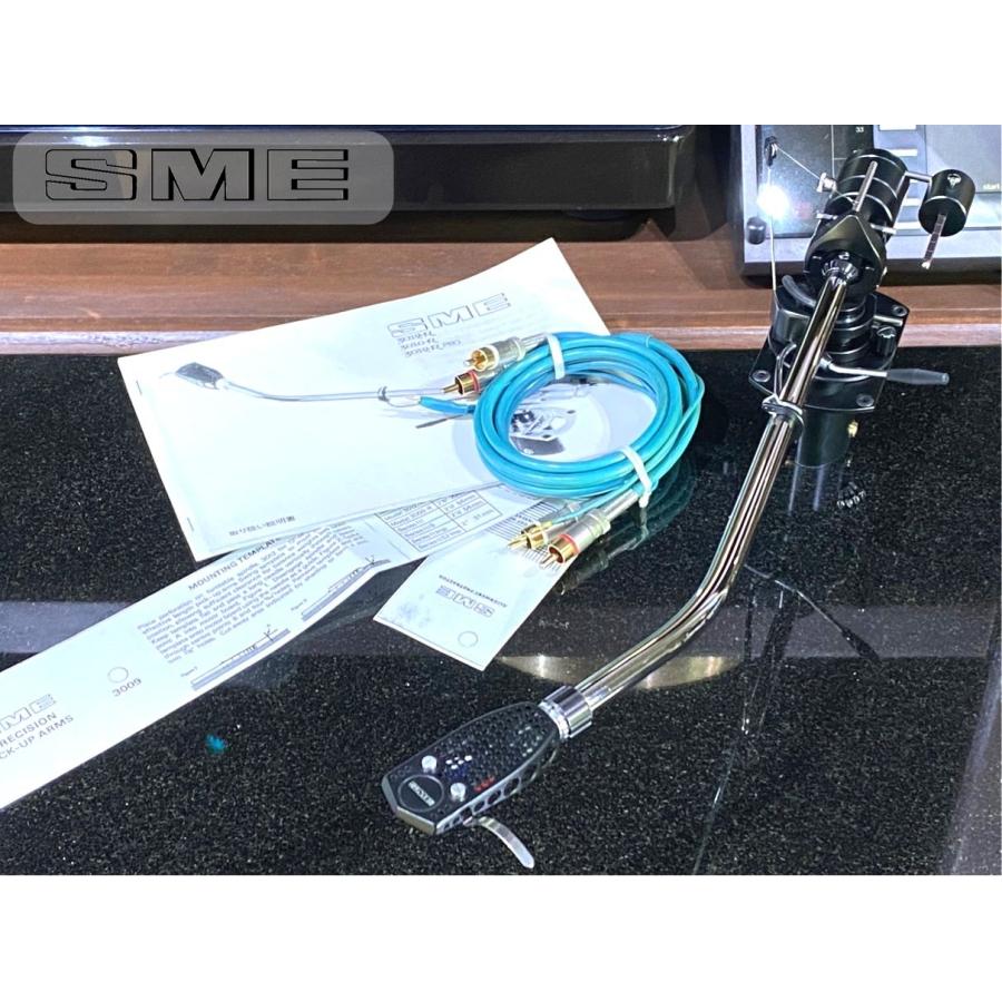 トーンアーム SME 3012-R Pro ロング 純正シェル/サブウエイト/純正ケーブル等付属 リフターオイル補充済み Audio ...