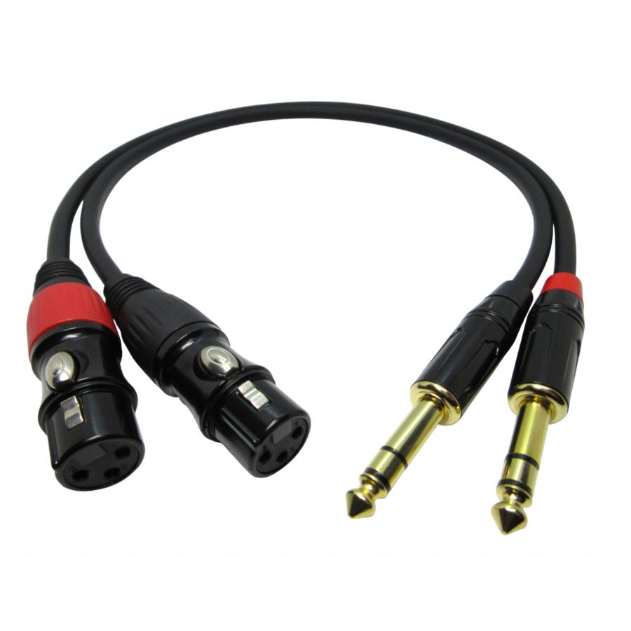 XLR-TRSフォンケーブル 2本1セット | ケーブル：MOGAMI モガミ 2549 プラグ：generic 黒 (長さ選択可0.5m~10m)(XLR:オス/メス選択可) : AUDIO ...
