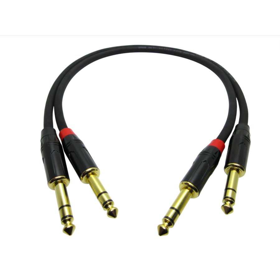 TRSフォンケーブル 2本1セット | ケーブル：BELDEN ベルデン 8412 プラグ：generic 黒 (長さ選択可0.5m~10m) : AUDIO YAMATO Yahoo!店 ...