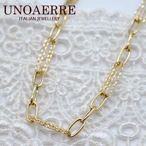 UNOAERRE ウノアエレ 【UNOAERRE】 K18 イエローゴールド ネックレス 31357#4283 : ジュエリーAUGUST MOON - 通販 - Yahoo!ショッピング