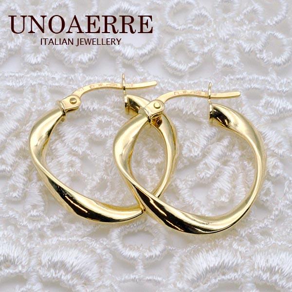 ウノアエレ【UNOAERRE】K18イエローゴールド フープピアス 29459#2641 :gunpr2641:ジュエリーAUGUST MOON - 通販 - Yahoo!ショッピング