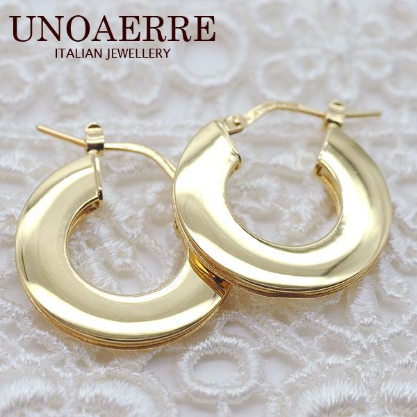 UNOAERRE ウノアエレ【UNOAERRE】K18イエローゴールド フープピアス 29455#2693 : ジュエリーAUGUST MOON - 通販 - Yahoo!ショッピング