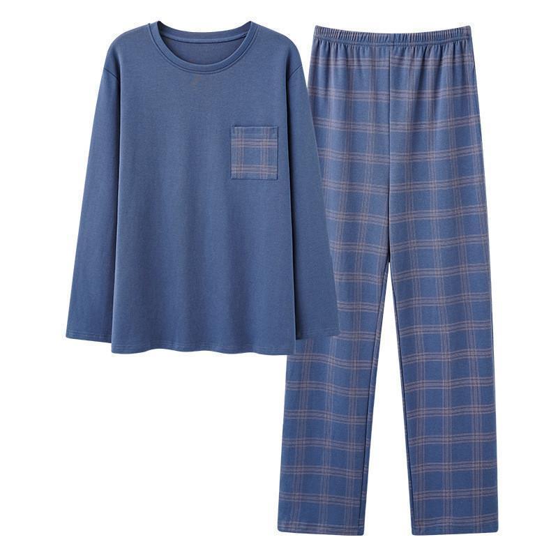 パジャマ メンズ 長袖 長ズボン 秋用 綿 上下セット 部屋着 寝巻き ルームウェア 薄手 おしゃれ 肌着 無地 シンプル 紳士 L-3XL プレゼント 春夏秋冬 LHT : LHTヤフー店 ...