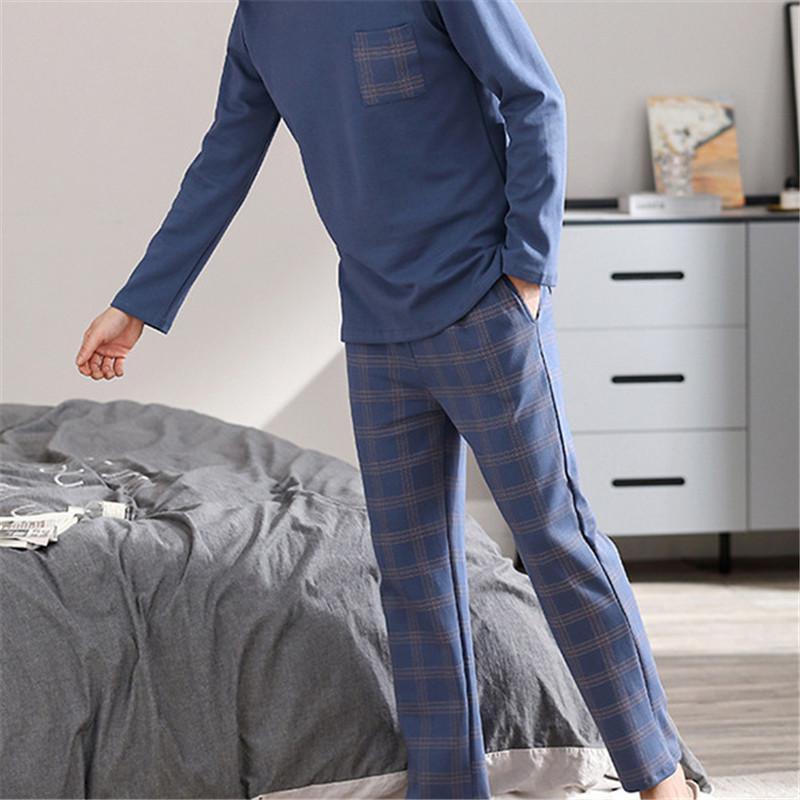パジャマ メンズ 長袖 長ズボン 秋用 綿 上下セット 部屋着 寝巻き ルームウェア 薄手 おしゃれ 肌着 無地 シンプル 紳士 L-3XL プレゼント 春夏秋冬 LHT : LHTヤフー店 ...