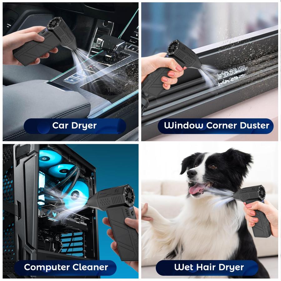 Jet Dry Blower, COSANO Super Jet Fan Blower 130000 RPM, Portable Mini ...