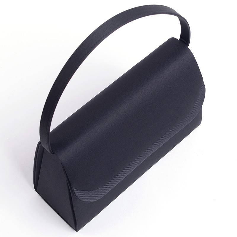 aurora ブラック フォーマルバッグ グログラン 日本製 黒 撥水 はっ水