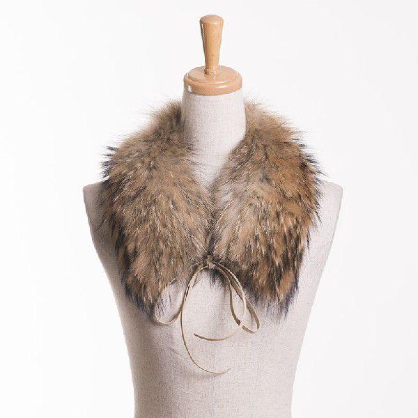 aurora ラクーンファーティペット（ナチュラル） 毛皮、ファーの