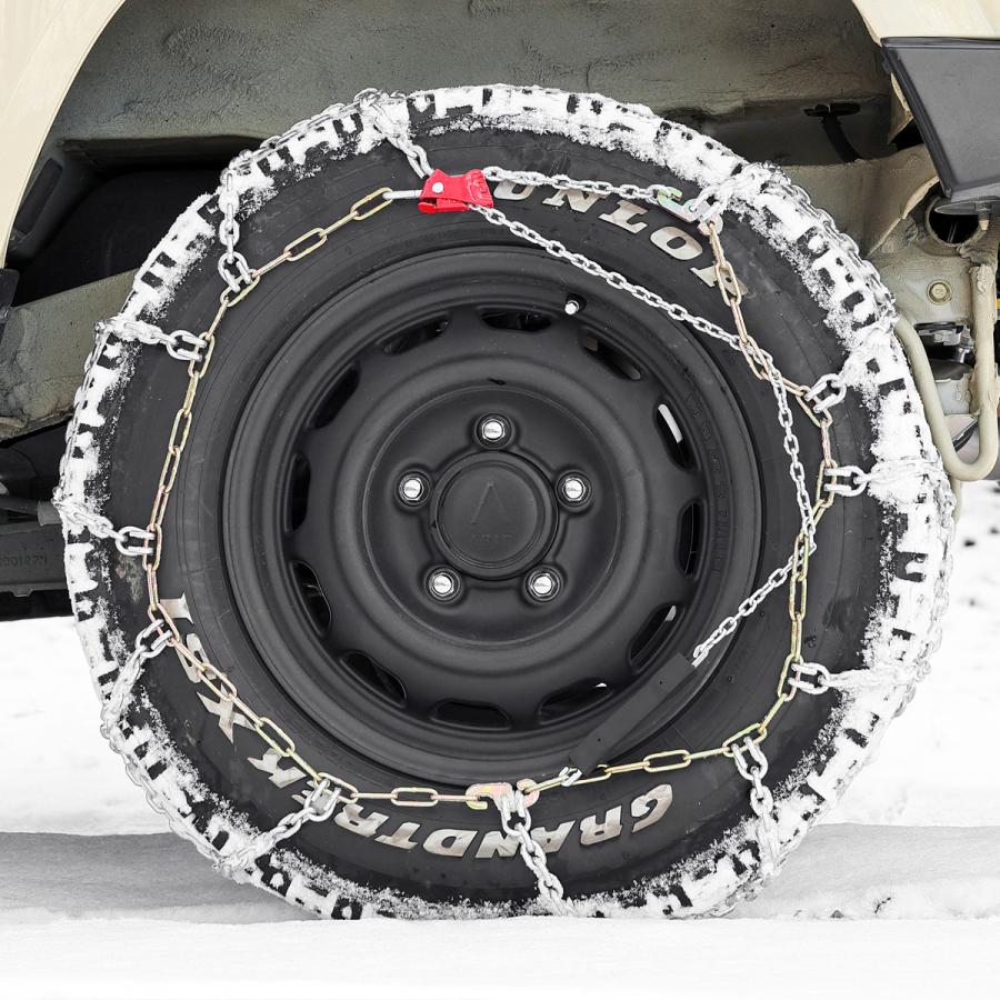 APIO（アピオ） TSワンタッチタイヤチェーン Mサイズ 185/85R16 / 195R16 / 195/80R15（ジムニーシエラJB74純正サイズ） / 215/70R16（夏タイヤ ...