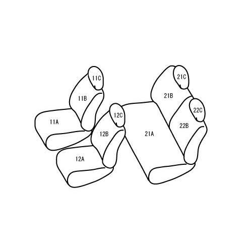 Bellezza ベレッツァ シートカバー アクシス ジムニーノマド JC74W R7/4〜 4人乗 FC : オートクラフト - 通販 - Yahoo!ショッピング