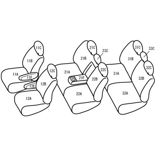 Bellezza ベレッツァ シートカバー カジュアルG ノア MZRA90W MZRA95W R4/1〜 8人乗 S-G/G/X : オートクラフト - 通販 - Yahoo!ショッピング