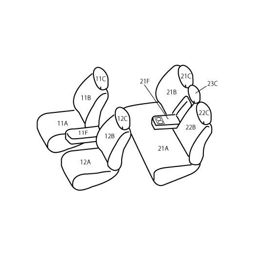 Bellezza ベレッツァ シートカバー セレクション カローラクロスハイブリッド ZVG11 ZVG13 ZVG15 ZVG16 R3/9〜 5人乗 Z :bellezza-sel ...