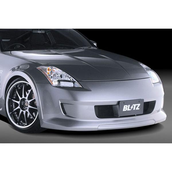 BLITZ ブリッツ エアロスピード フロントバンパースポイラー FRP 未塗装 フェアレディZ Z33 H14.10〜H17.9 ...