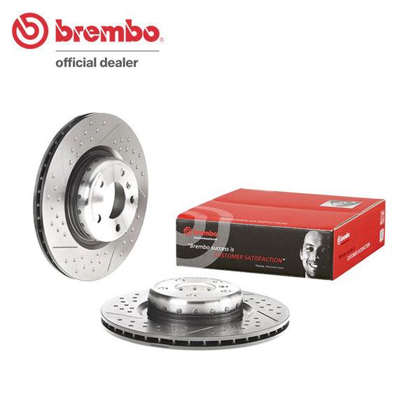brembo ブレーキローター リア BMW 2シリーズ(F22) 1J30 H26.3〜 M235i クーペ Op.Mパフォーマンス R345 ディンプル＆スリットディスク : オート ...