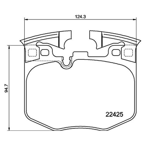 brembo ブレンボ ブラックブレーキパッド フロント用 BMW 7シリーズ (G11/G12) 7C30 7S30 7G30 7V30 H29.8〜 740d/740Ld xDrive ...