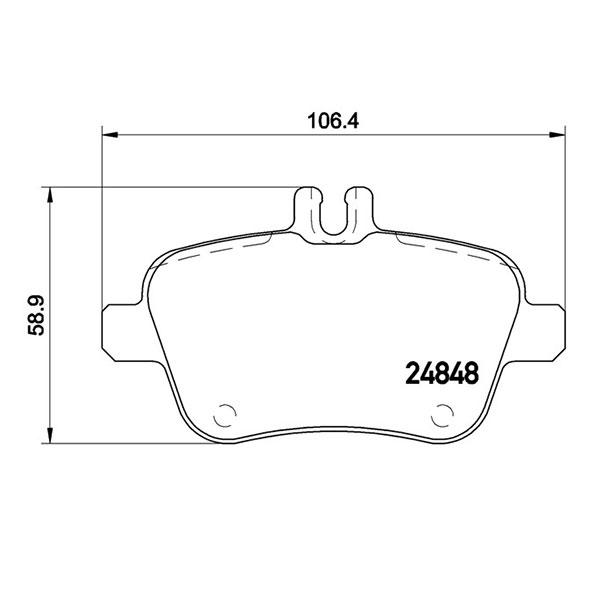 brembo ブレンボ ブラックブレーキパッド 1台分セット メルセデスベンツ Bクラス (W246) 246242 H24.4〜H29.7 B180 スポーツ : オートクラフト - 通販 ...