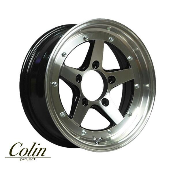 [COLIN PROJECT] ジムニーシエラ用ホイール 1本 ロンシャン XR4 ブラックポリッシュ 16×6.0J 5H PCD139 ± ...