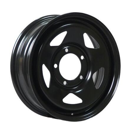[COLIN PROJECT] ジムニー用ホイール 1本 オールドカントリー2 (ブラック) スチール製 16×5.5J 5H PCD139 ...