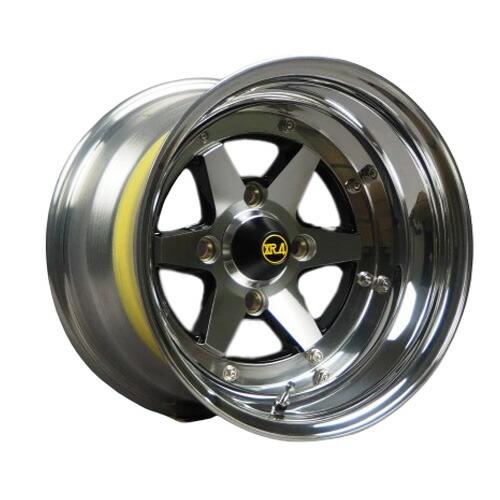[COLIN PROJECT] 旧車ホイール ロンシャン XR4 (鍛造3P) ブラックポリッシュ 14x9.0J 4H PCD114.3 ...
