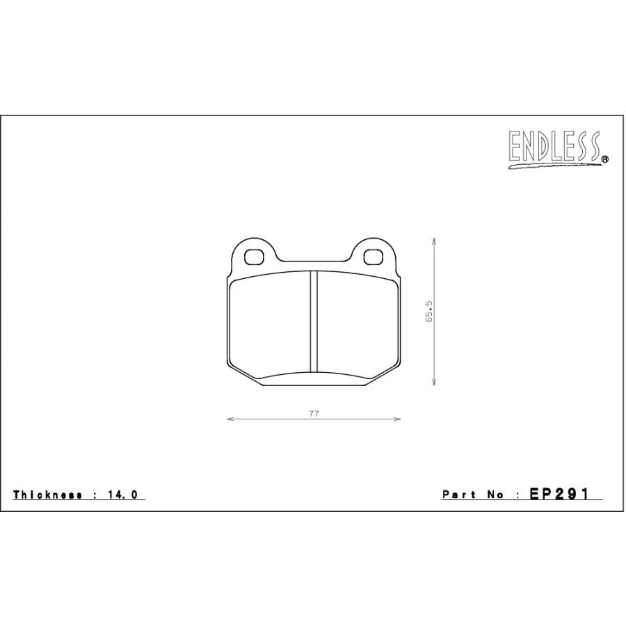 ENDLESS エンドレス ブレーキパッド MX72 リア用 スカイライン BCNR33 H7.1〜H11.1 RB26DETT GT-R EP291MX72 : endless-pad-jp ...