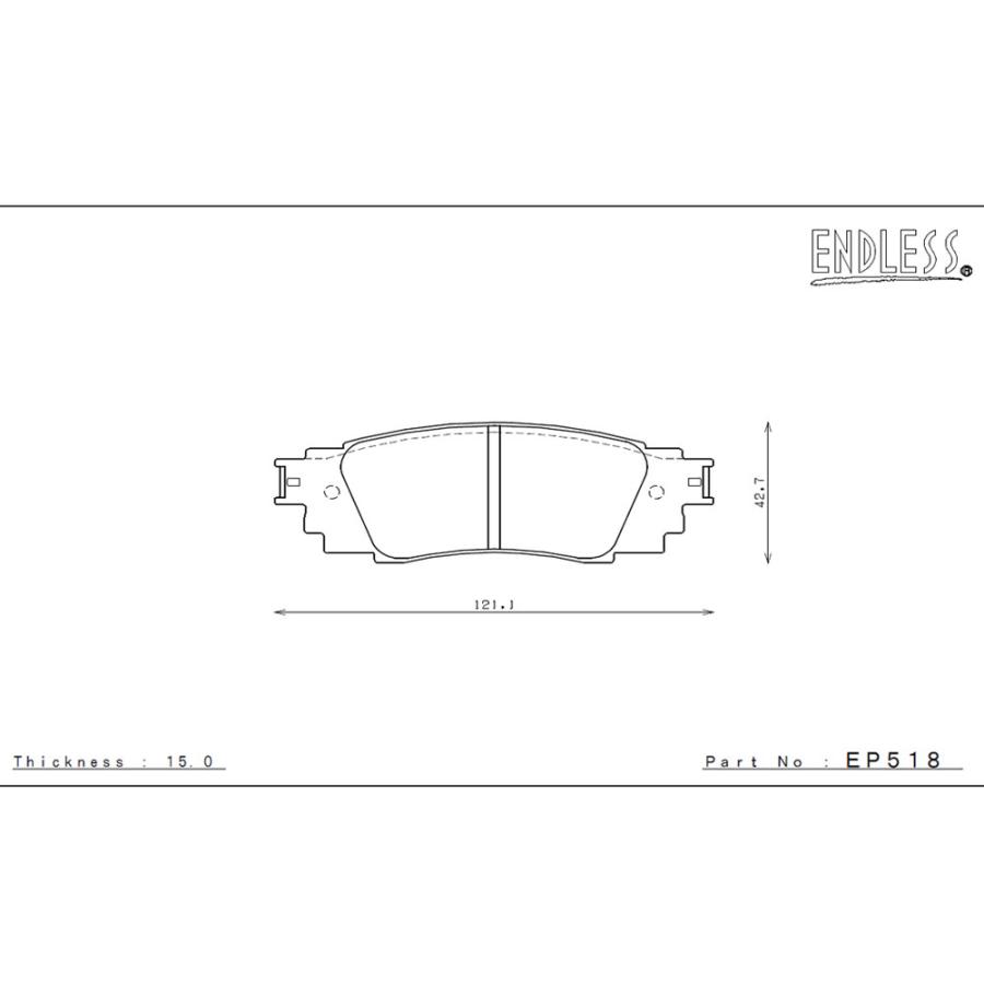 ENDLESS エンドレス ブレーキパッド SR01 リア用 レクサス LBX GAYA16 R6.8〜 8AT モリゾウ RR EP518SR01 : オートクラフト - 通販 ...