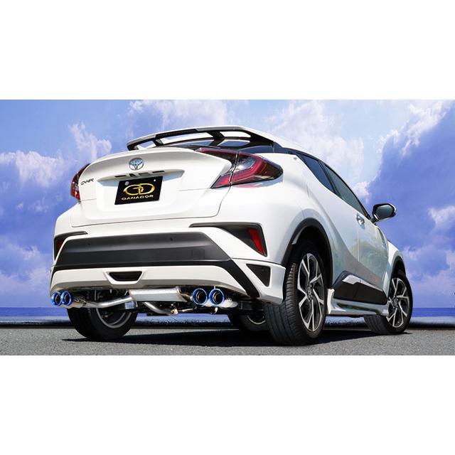 GANADOR マフラー Vertex 4WD/SUV C-HR DBA-NGX50 H28/12-R2/7 8NR-FTS 4WD モデリスタ ELEGANT ICE STYLE センター付 ...